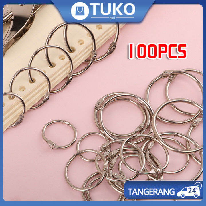 20mm 30mm 40mm Binder Ring Besi Ring Buku Sampel Buka Tutup Bahan Logam ...