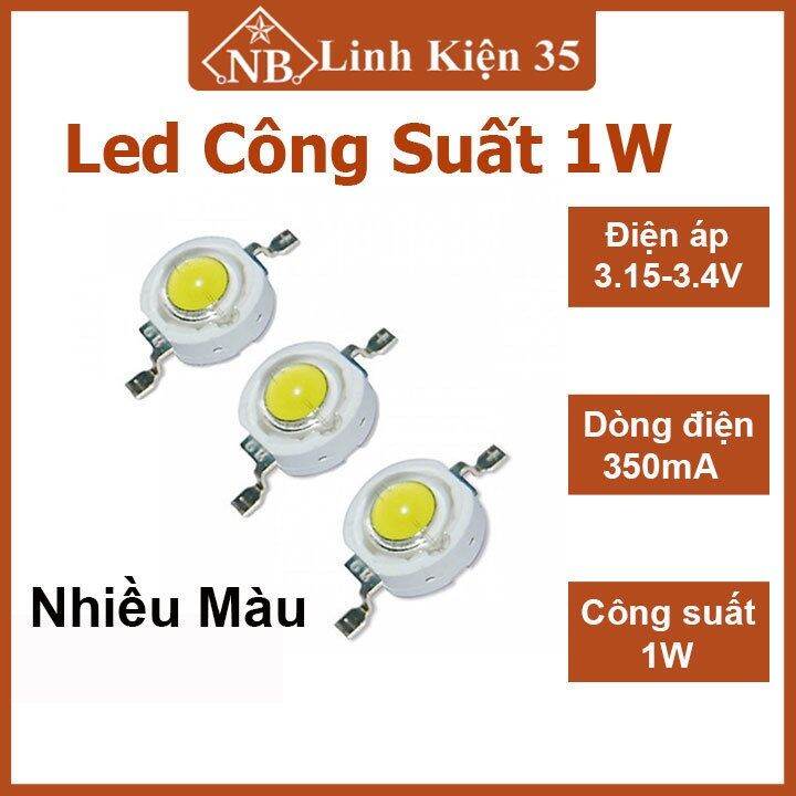 1 Bóng led công suất 1W siêu sáng dòng 350mA nhiều màu làm mạch điện tử | Lazada.vn