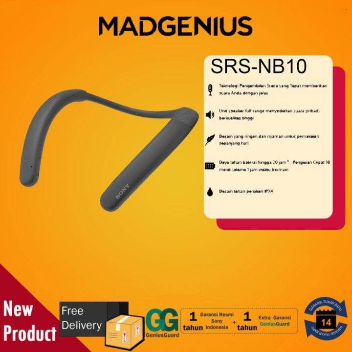 Sony Original SRS-NB10 / SRSNB10 / NB10 Wireless Neckband Speaker BT ...
