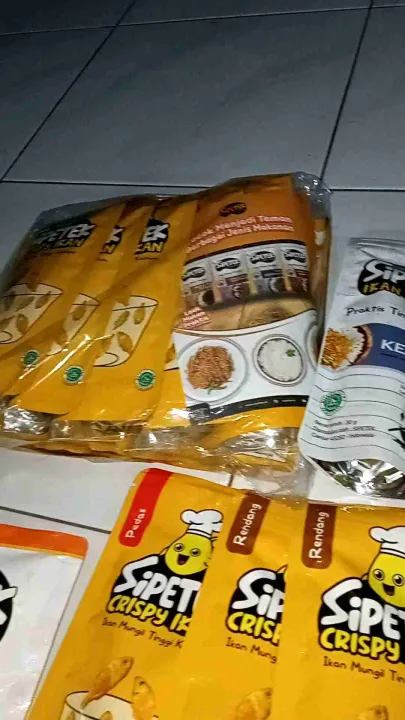 SIPETEK IKAN CRISPY 50g NON MSG| BABY FISH | IKAN CRISPY GURIH | LAUK ...