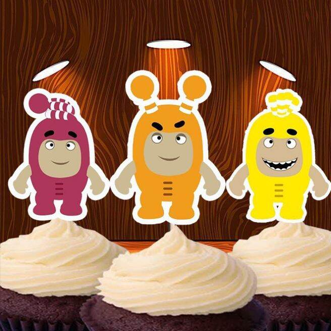 Oddbods Theme cupcake topper 24pcs | Lazada PH