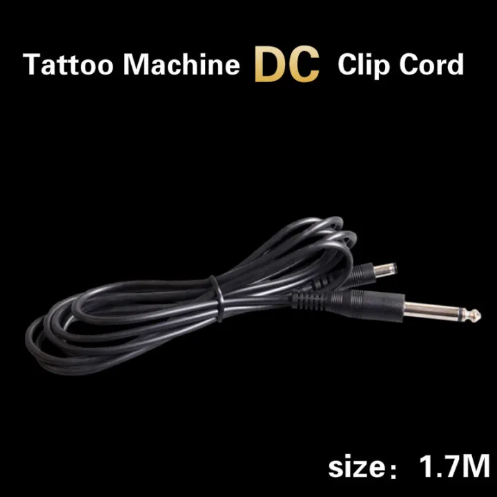 1.7M Tattoo Cable DC Cord Interface Durable Tattoo Machine Hook Wire ...