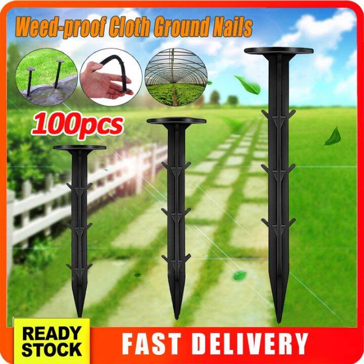 Black Plastic Weed Pad Nails Weed-proof Cloth Floor Nails High-quality ...