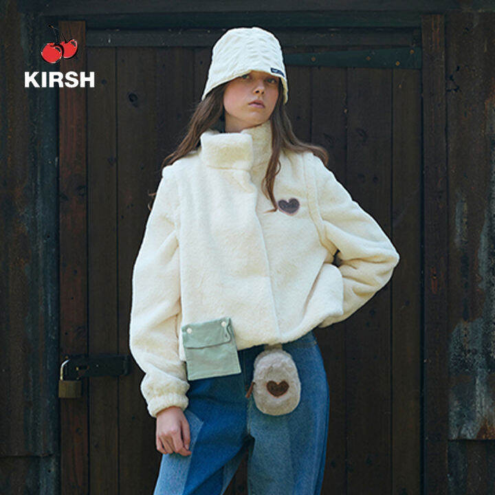 [KIRSH] กระเป๋าจุดที่2ทางแจ็คเก็ตขนสัตว์การเพาะปลูก | 23AW ฤดูหนาว ...