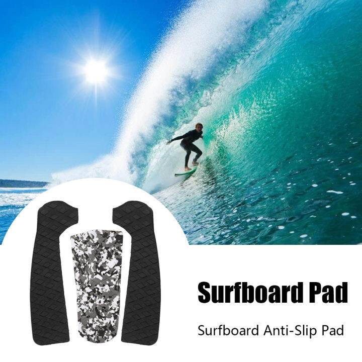 ในสต็อกกันลื่น Camouflage กระดานโต้คลื่น EVA Deck แผ่น Traction Surf ...