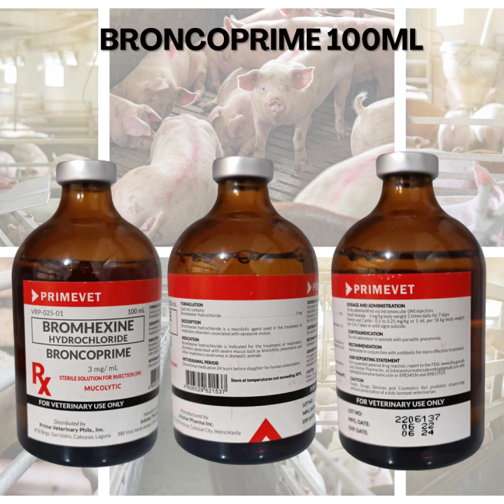 100ml bromhexine mucolytic for animals pigs cattle treatment ...