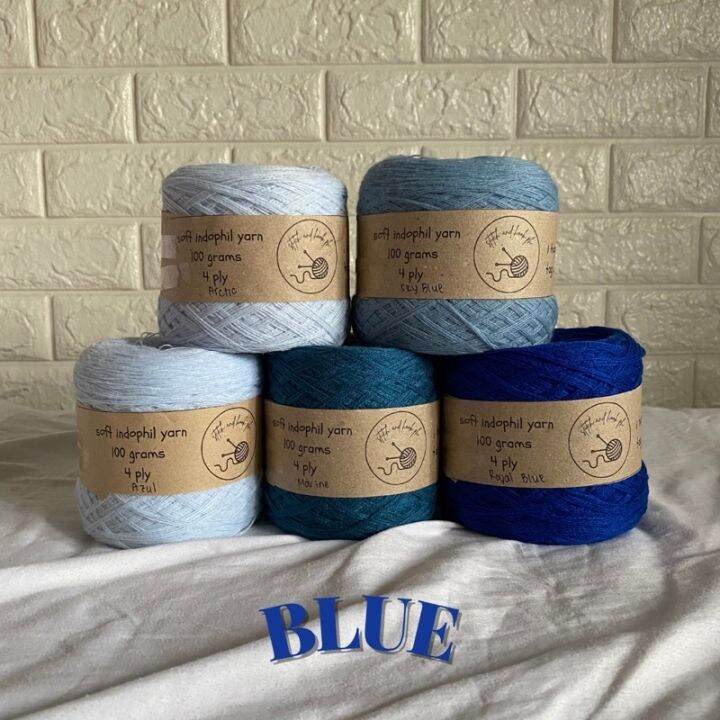 (BLUE) Soft Indophil Yarn | Lazada PH