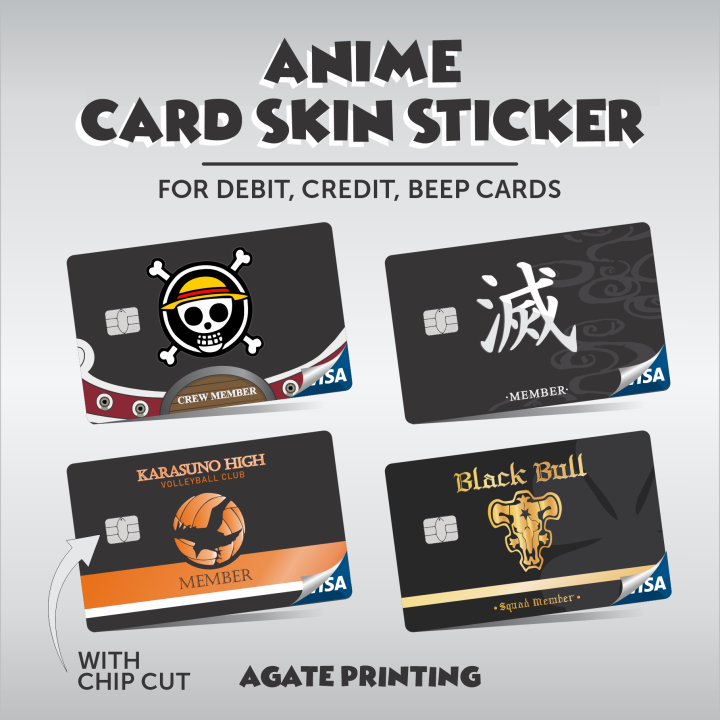 Anime Member ATM Beep Debit Credit BANK Card Skin Stickers | Haikyuu ...