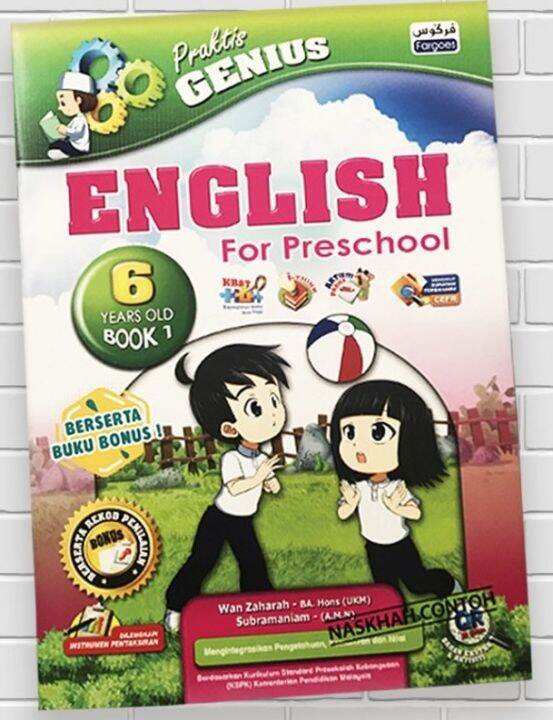 PRAKTIS GENIUS ENGLISH PRASEKOLAH 6 TAHUN BUKU 1 FREE BUKU BONUS ...