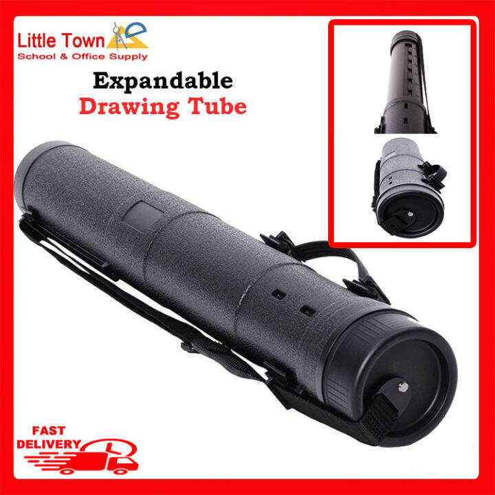 Large Expandable Plastic drawing tube telescopic blueprint storage tube ...