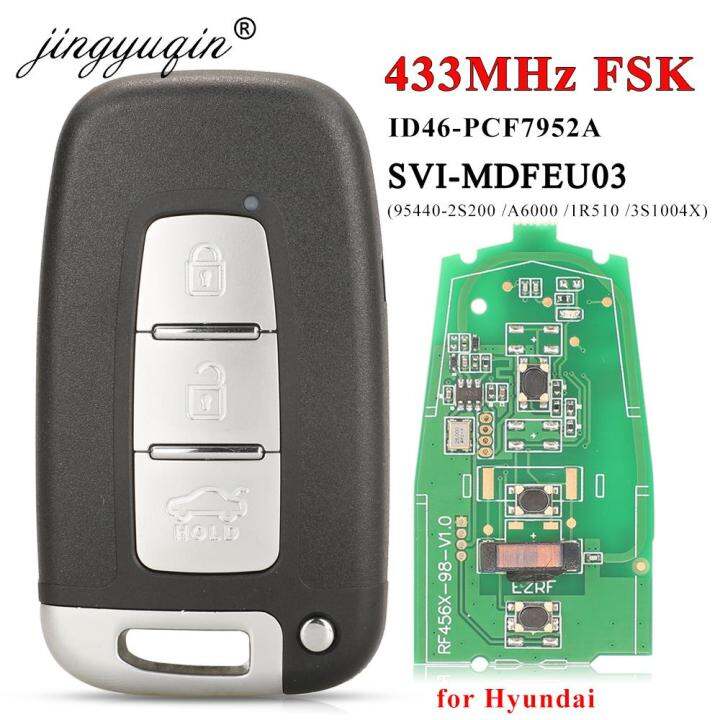 Jingyuqin 433Mhz Car Remote Smart Key For HYUNDAI Tucson IX35 Accent ...