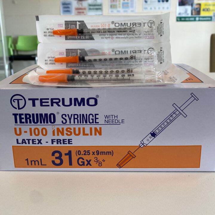 Terumo syringe 1 ml + needle 31G แบ่งขาย 10 ชิ้น เข็มติดไซริ้งเบอ 31 | Lazada.co.th