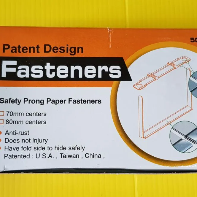 Safety Prong Coated Metal Paper Fasteners | Lazada