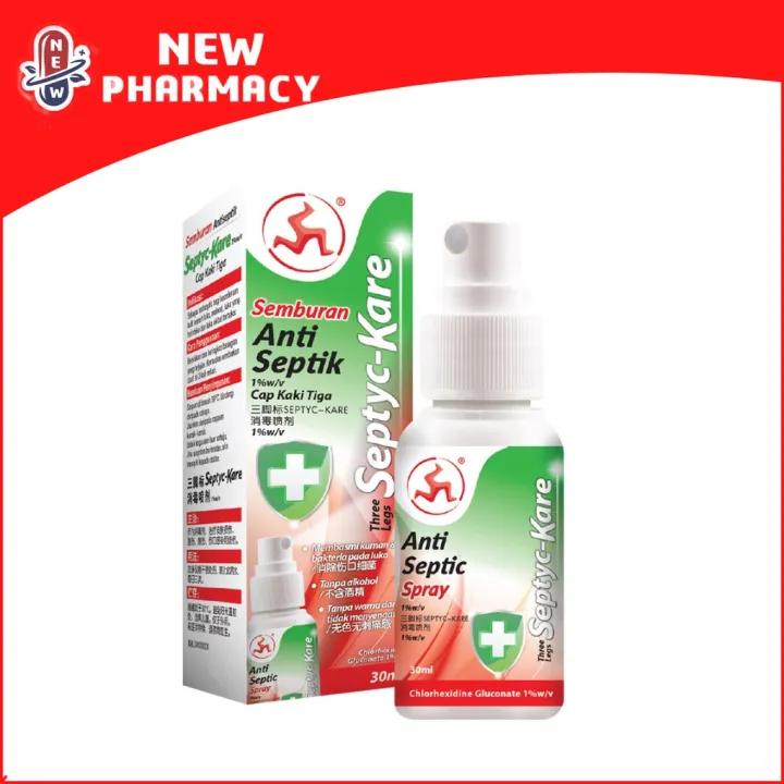 Three Legs Septy-Kare Anti-Septic Spray 30ml | Lazada