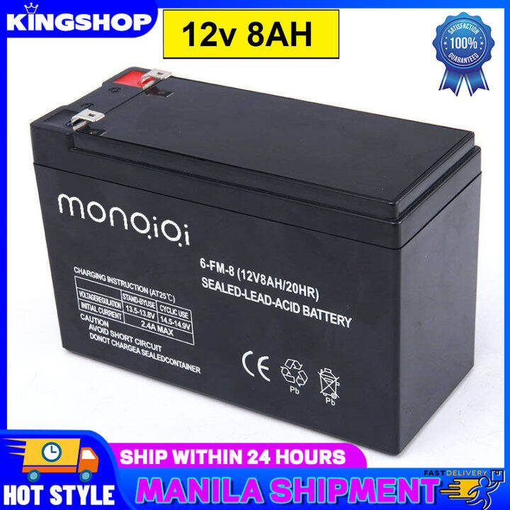 【Original + 24 hours delivery】BATTERY for knapsack sprayer 12V 8Ah/6V 4 ...