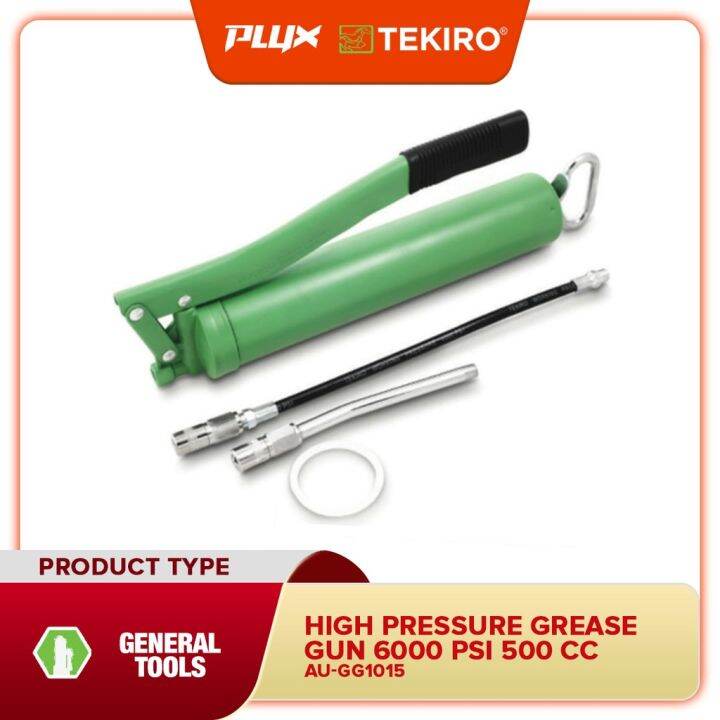 TEKIRO High Pressure Grease Gun 6000PSI 500CC Pompa Gemuk ( AU-GG1015 ) | Lazada