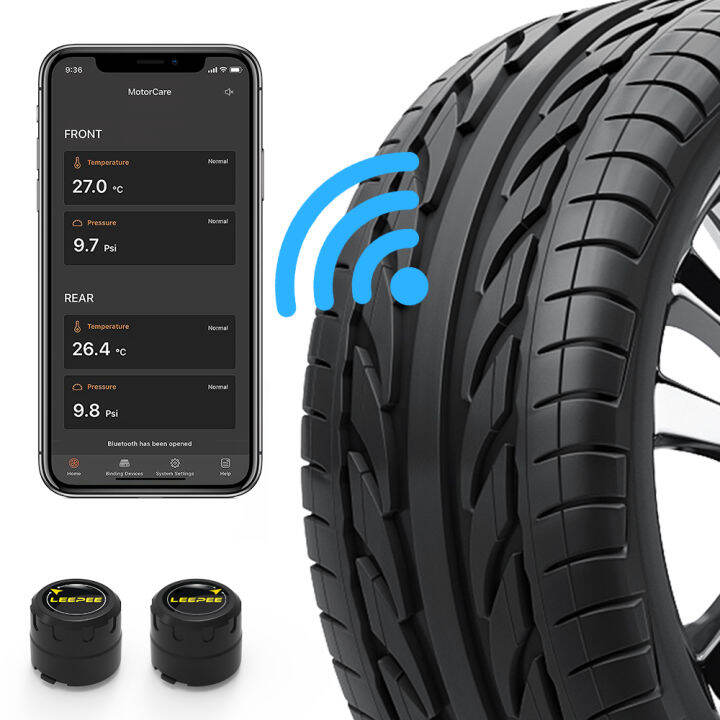 Tire Pressure Sensor Monitor System Auto Security Alarm Motorcycle Tpms External Sensors Android