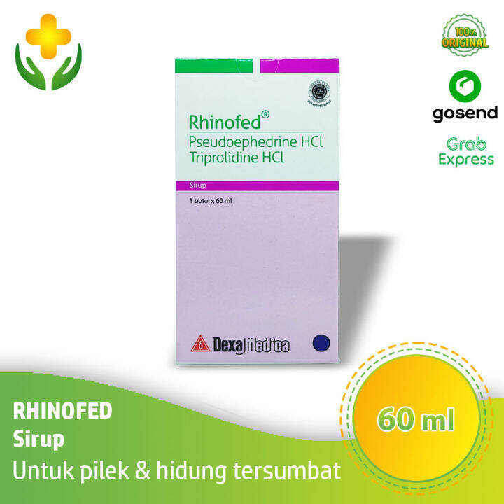 Rhinofed Sirup 60 ml Obat Pilek Anak Hidung Tersumbat Anak | Lazada ...