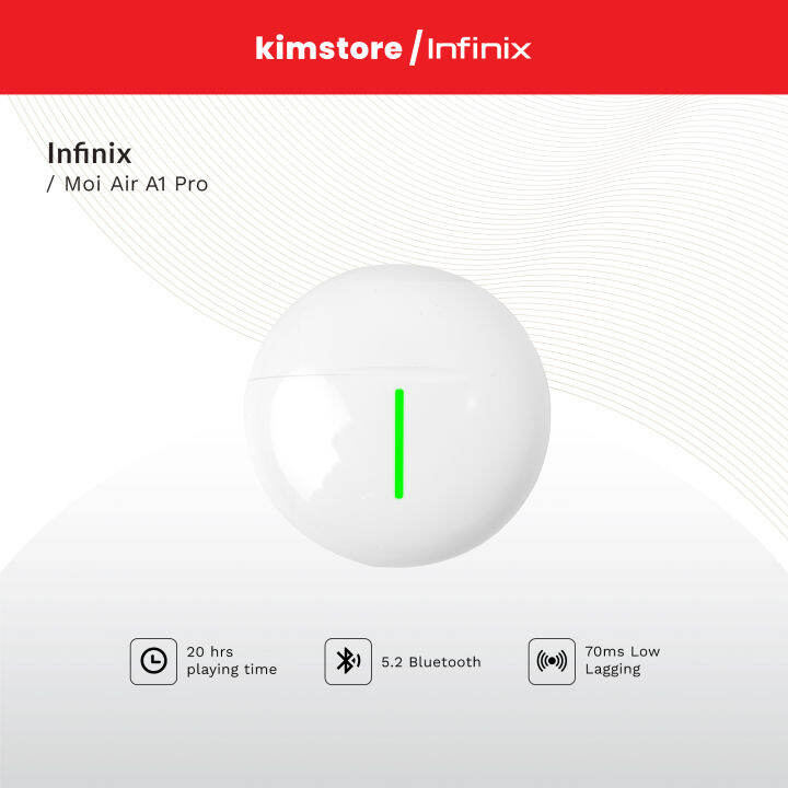Infinix Air 1 Pro - White (Earbuds) | Lazada PH