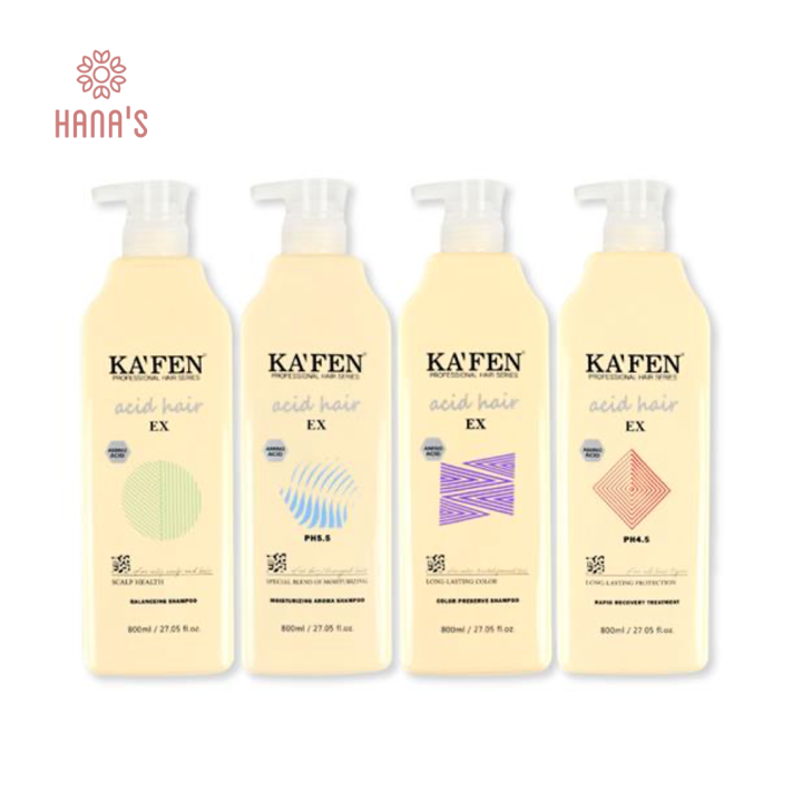 KAFEN Acid Hair EX Shampoo / Treatment 800ml | Lazada