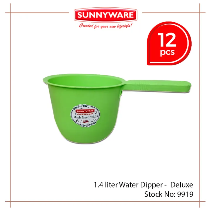 12pcs (1 dozen) set 1.4 liter Water Dipper - Deluxe 1.4 liter Water ...