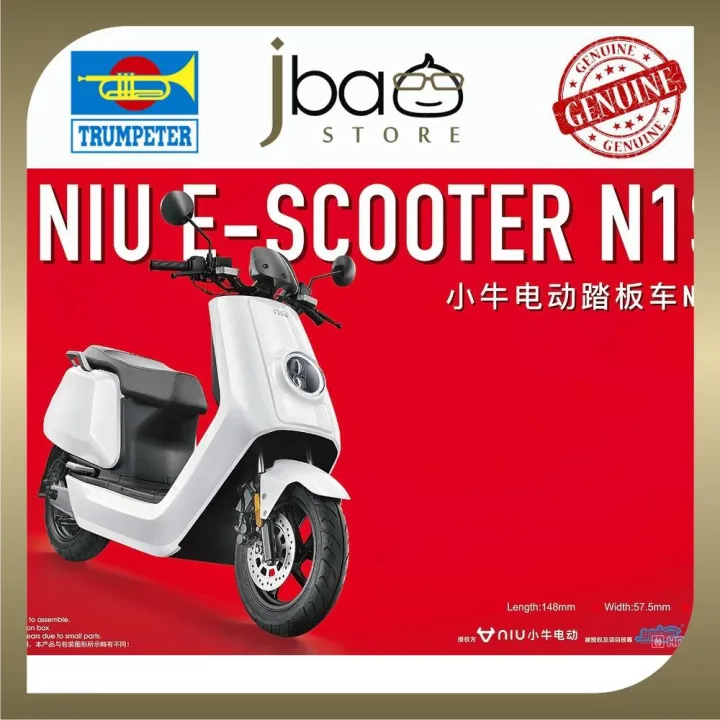 NIU 1/12 Trumpeter E-Scooter N1S White Ver Plastic Model Kit Hobby | Lazada