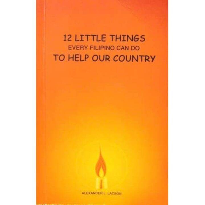 Duorua 12 Little Things Every Filipino Can Do to Help Our Country Book ...