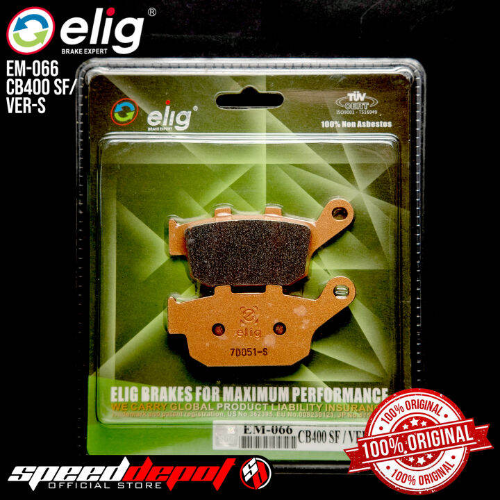 ELIG BRAKE PAD EM-066 CB400 SF * Speed Depot | Lazada PH