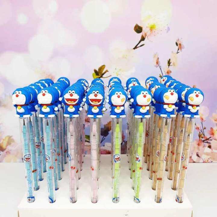 WLL Set of 4 Doraemon Pencil ZC-121 School Supplies Wipeable Automatic ...
