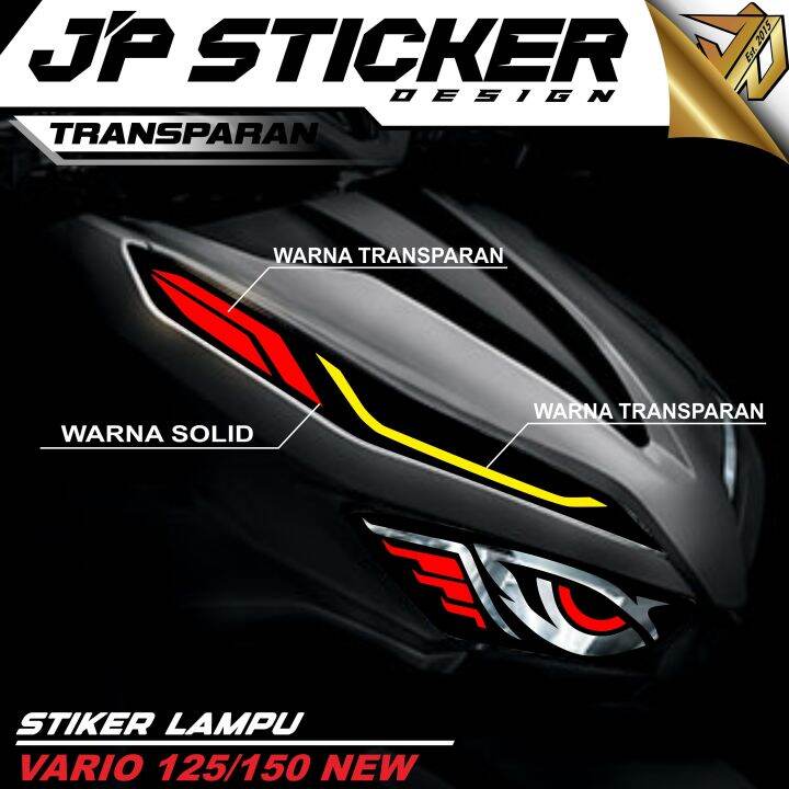 Sticker Lampu / Setiker Alis Vario 125 - 150 New - Stiker Led Honda ...