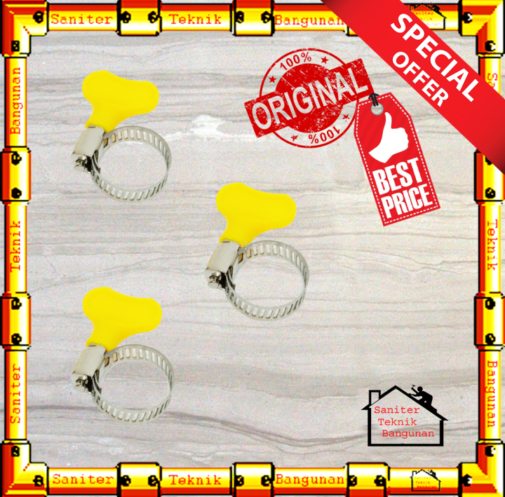 Saniter Teknik Bangunan-Klem Ring Selang Model Kuping 5/8 - 2 Inch-Klem ...