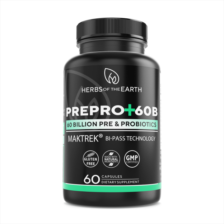Herbs of the Earth Probiotics 60 Billion CFU 60 Capsules - Shelf Stable ...