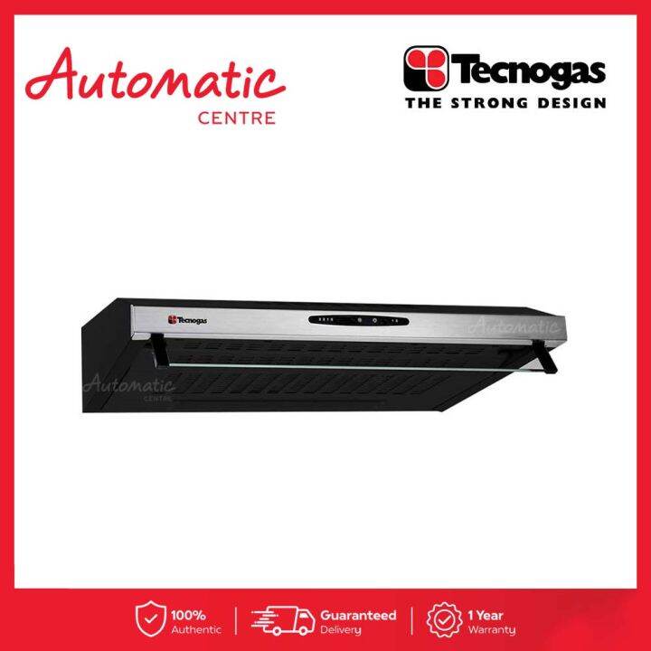 Tecnogas TRH5001BL 50cm Wall Type Range Hood with 1 Motor and ...