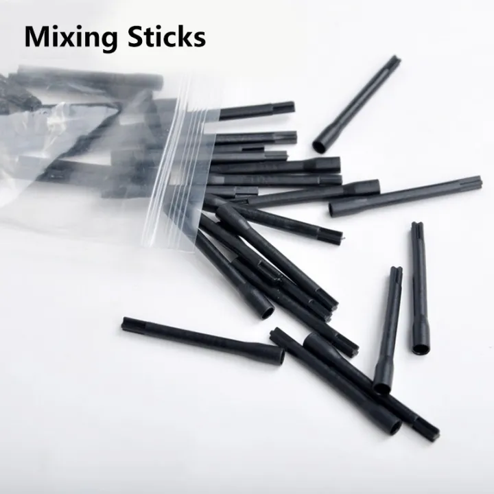 【YX】100pcs Plastic Mixing Sticks For Tattoo Ink Pigment Mixer Supply ...