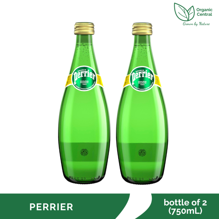 Perrier Natural Regular Sparkling Water Two (2) bottles of 750mL ...
