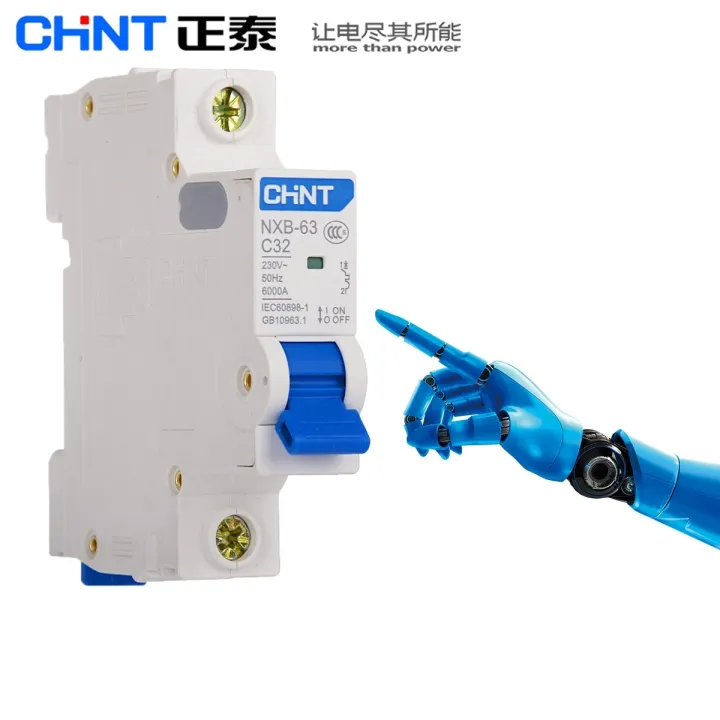 2PCS CHINT NXB-63 1A 2A 3A 6A 10A 16A 20A 25A 32A 40A 63A 1P 2P 3P 4P 230V 220V เบรกเกอร์วงจร ...