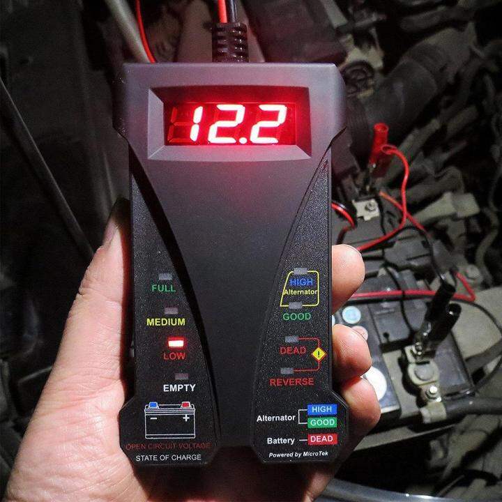 Auto Car Battery Tester Vehicle Cranking Charging Digital Analyzer 12V ...