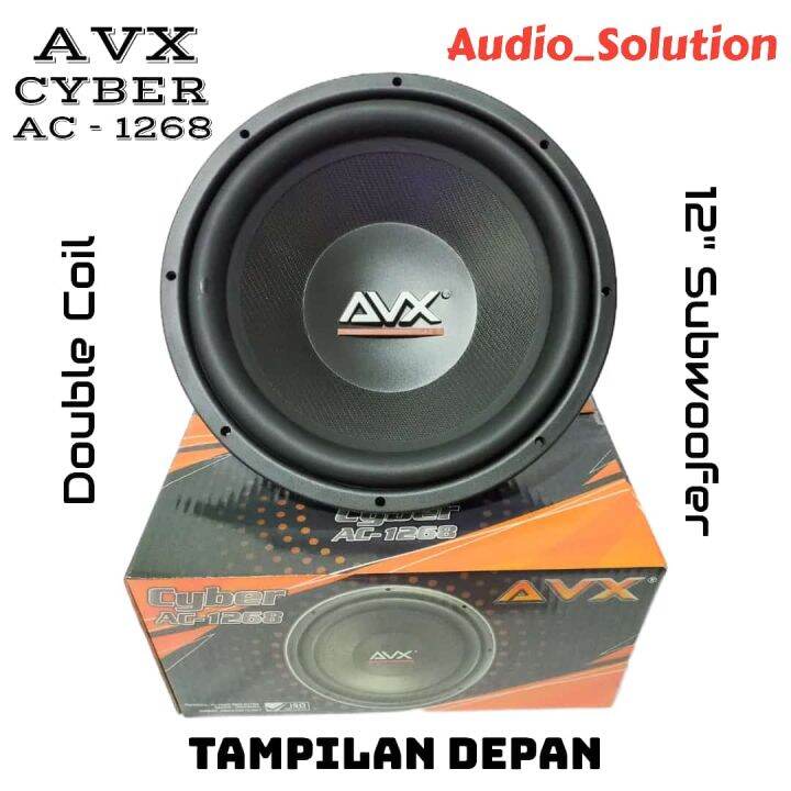 Subwoofer AVX 12 inch Cyber 1268 Double Coil Max 400 Watts Subwoofer Mobil AVX AC-1268 | Lazada ...