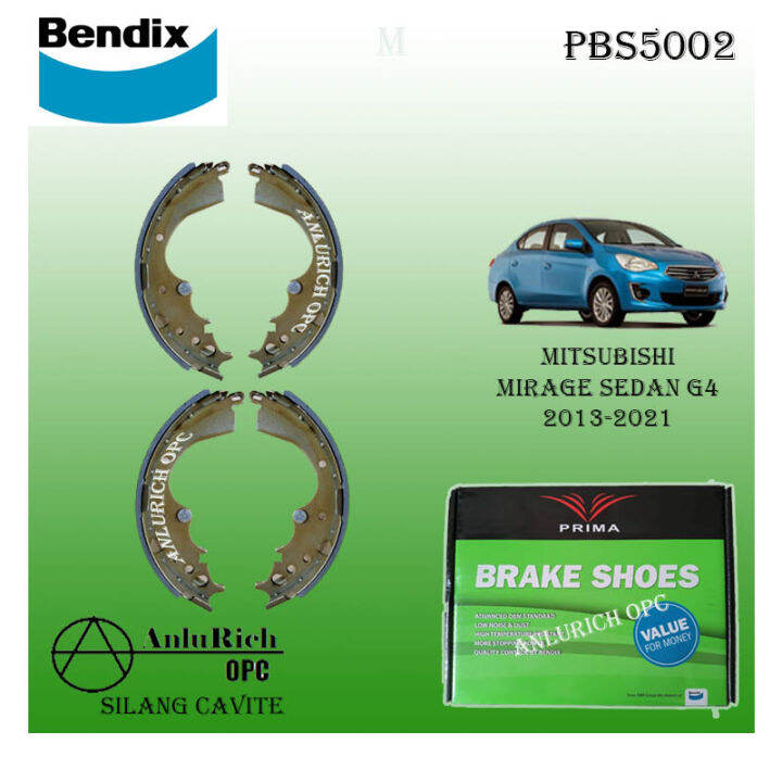 BRAKE SHOE FOR MITSUBISHI MIRAGE SEDAN G4 2013-2021 | Lazada PH