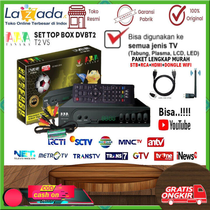 SET TOP BOX TANAKA METAL V5 DVB T2 1080P RECEIVER DIGITAL/SET TOP BOX ...