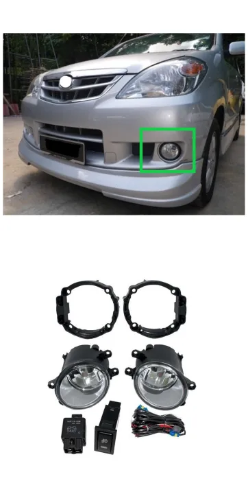 （with wire and switch）Fog lamp assembly fog light with cover for TOYOTA ...