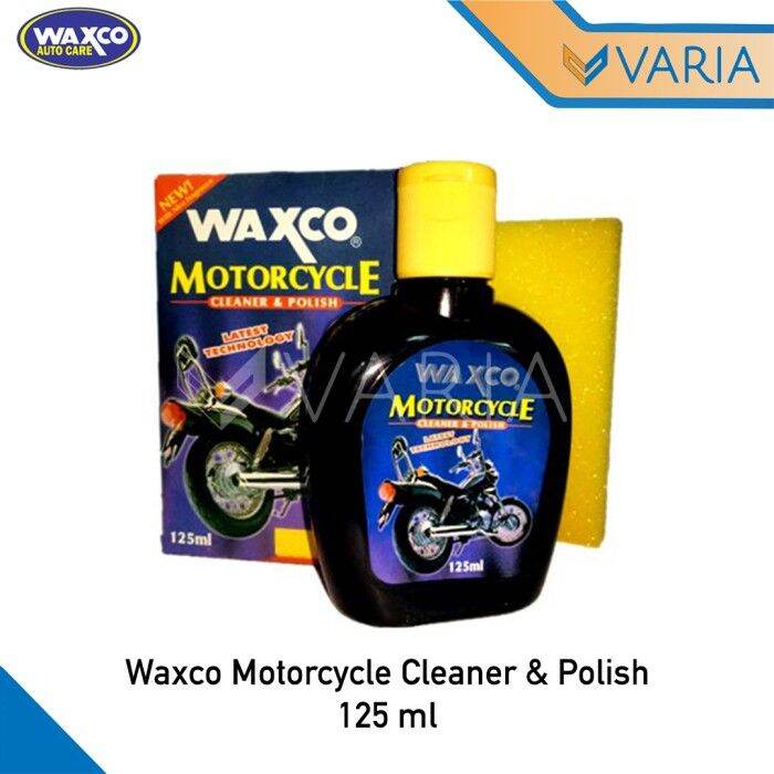 Waxco Motorcycle Cleaner & Polish 125 ml Plus Sponge Pengkilap Cat ...
