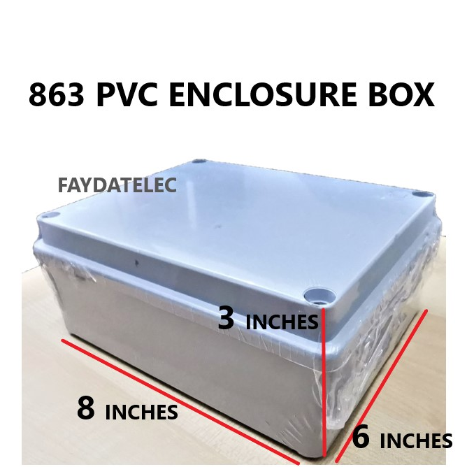 863 PVC ENCLOSURE BOX (WEATHERPROOF) / OUTDOOR JUNCTION BOX | Lazada