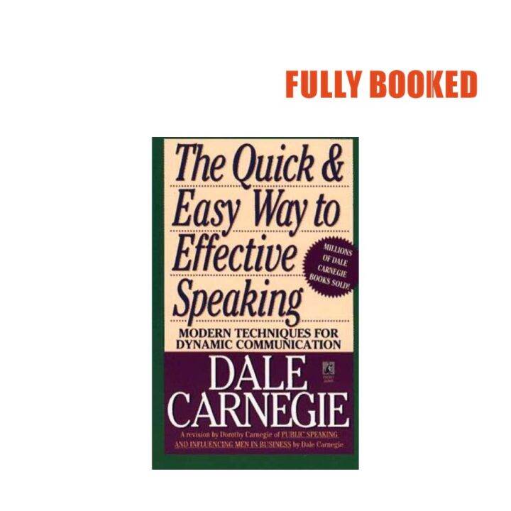 fast shipping The Quick and Easy Way to Effective Speaking (Mass Market ...