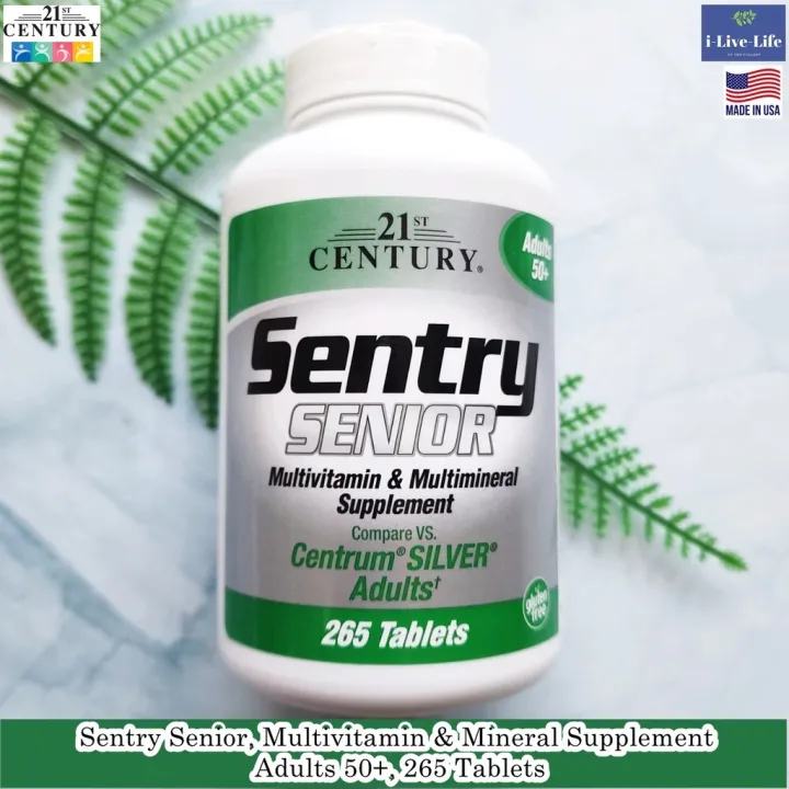 21st Century - Sentry Senior Multivitamin & Mineral Supplement Adults ...