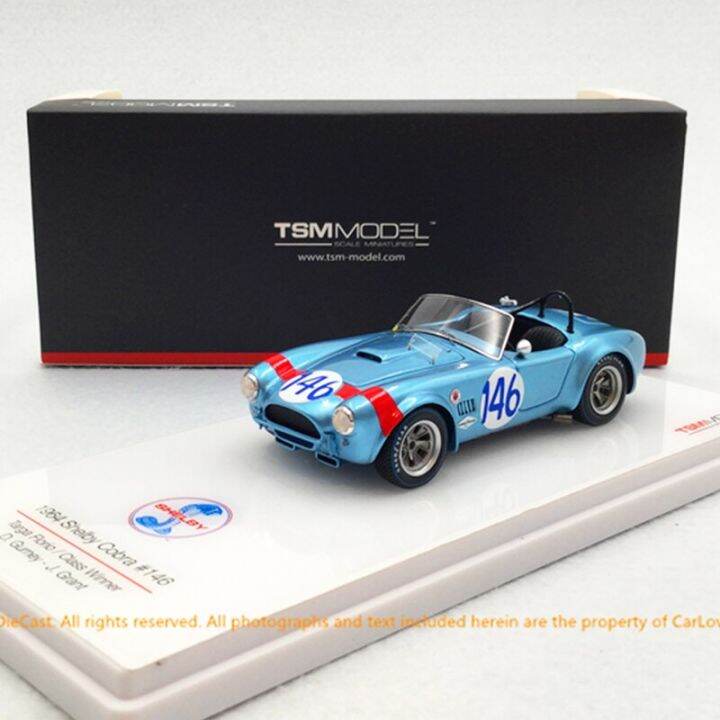 TSM 1:43 Model Car Shelby Cobra No.146 & 142 1964 Alloy Die-Cast ...