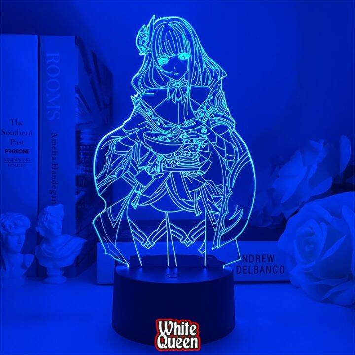 Raiden Shogun lampu Hias led 3D RGB - lampu tidur acrlylic Genshin ...
