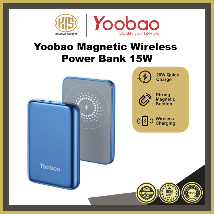 Yoobao Magnetic Wireless Charging USB C 2 in 1 Power Bank 20W/18W PD ...