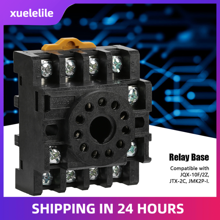 PF113A 11 Pins Power Relay Base Socket for JQX-10F JTX-2C Time Relay ...