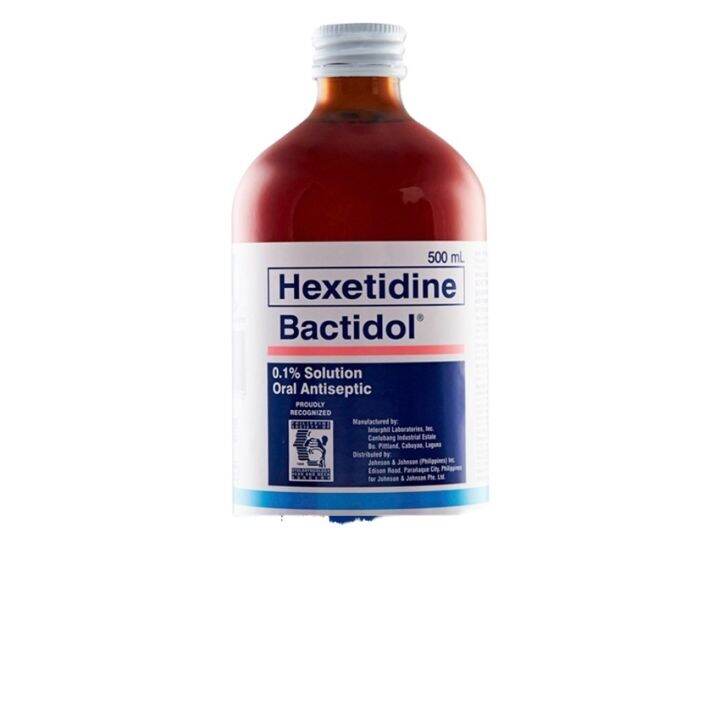 Bactidol Oral Antiseptic Gargle Mouthwash 500ml for Sore Throat Itchy ...
